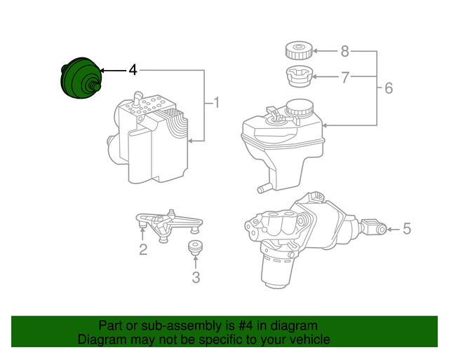 Mercedes-Benz 0004302694 Genuine OEM Factory Original Accumulator for ...