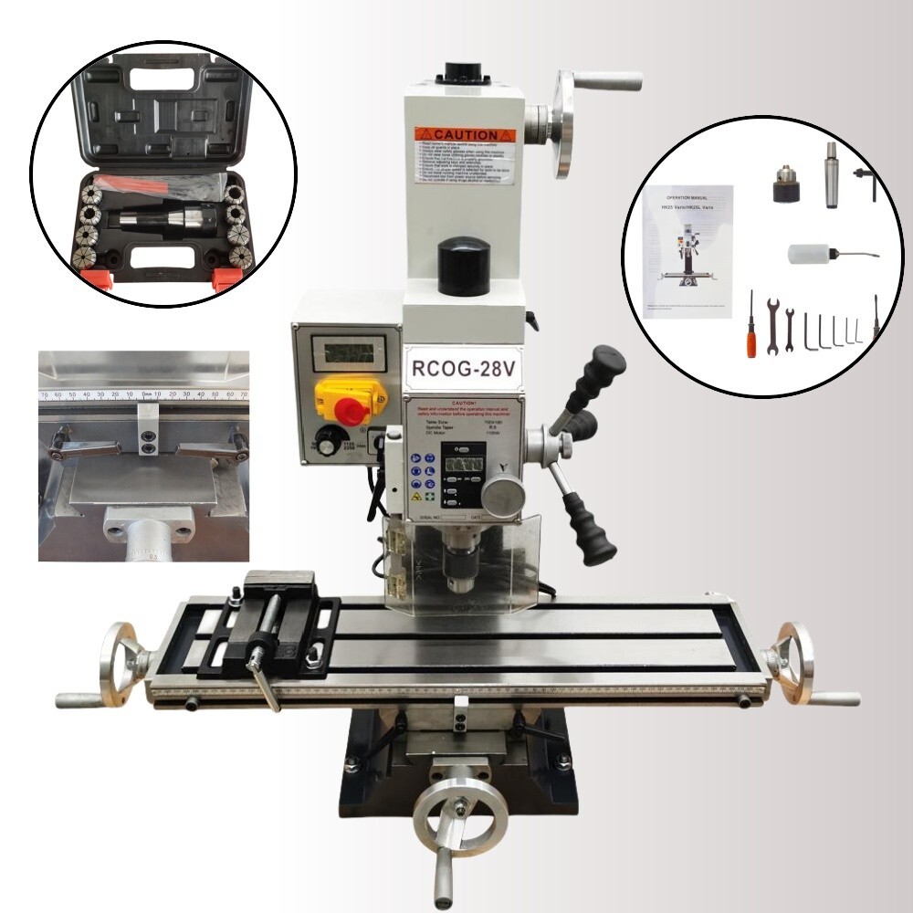 High Precision RCOG-28V Multifunction Electric Bench Drilling&Milling ...