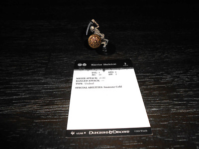 Warrior Skeleton D&D miniature Archfiends mini Dungeons Dragons ...