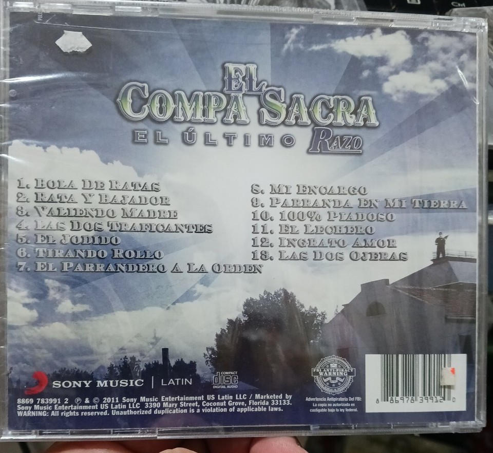 El Compa Sacra El Ultimo Razo - Bola De Ratas [Brand New CD] Sealed ...
