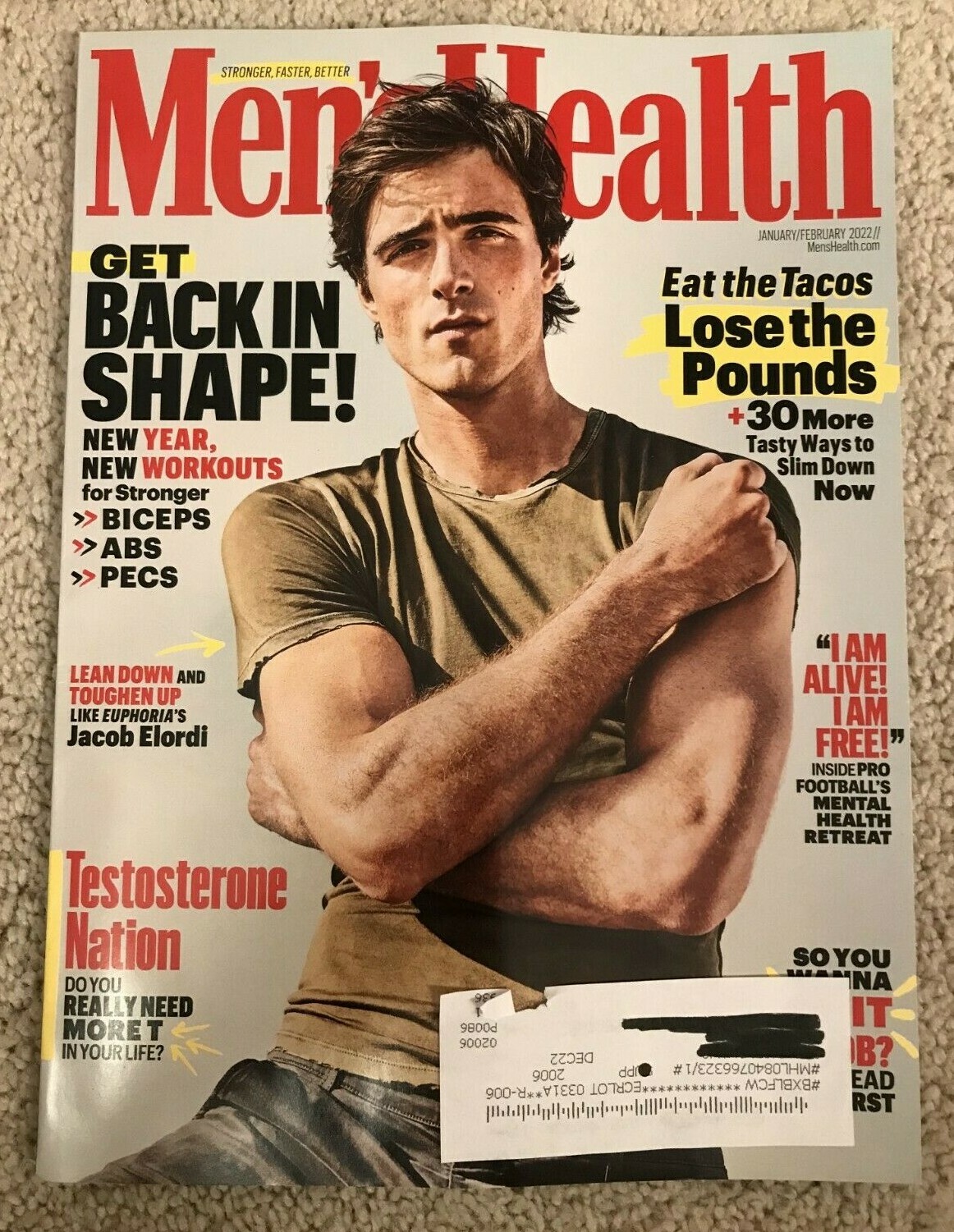 Men's Health Magazine January February 2022 Jacob Eldordi | eBay