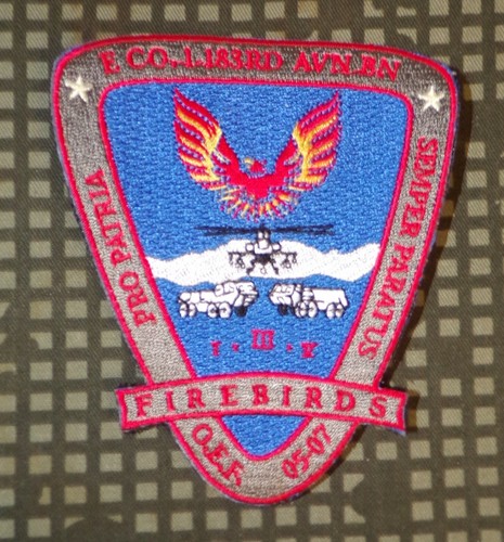 US Army E Co, 1st Battalion, 183rd Aviation Regiment (hook/loop) OEF ...