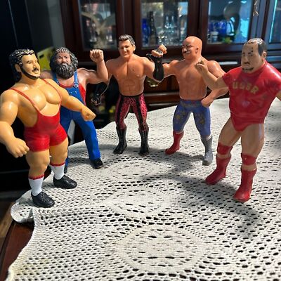 1980’s WWF Wrestling Figures - Titan Sports - Beefcake, Iron Sheik ...