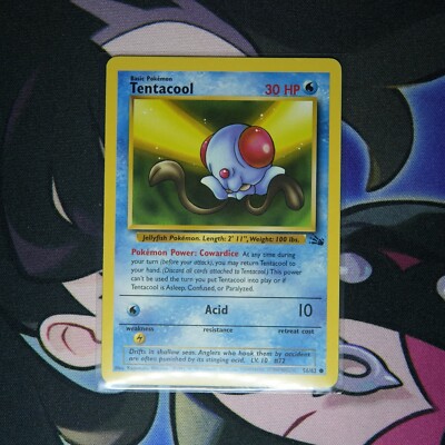 Pokemon TCG - Tentacool 56/62 Fossil Common Pokemon Card WOTC - 0085 | eBay