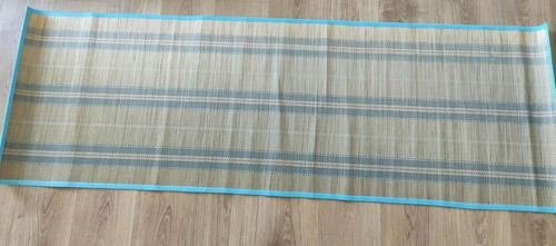 2 x Strohmatte, Bastmatte, Strandmatte mit Tragegriffen, 180 x 60 cm ...