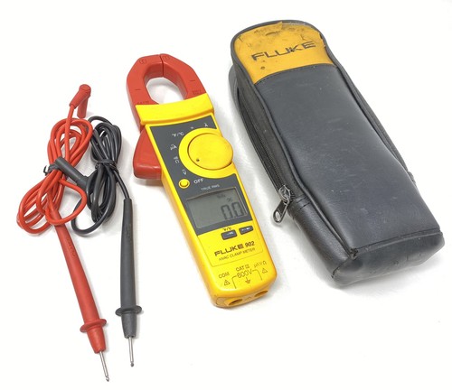 Fluke 902 HVAC Digital Handheld Clamp Meter w/ Leads & Zip Up Bag | eBay