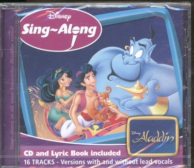 Various Artists Disney Aladdin Sing-Along CD Europe Disney 2019 vocal ...