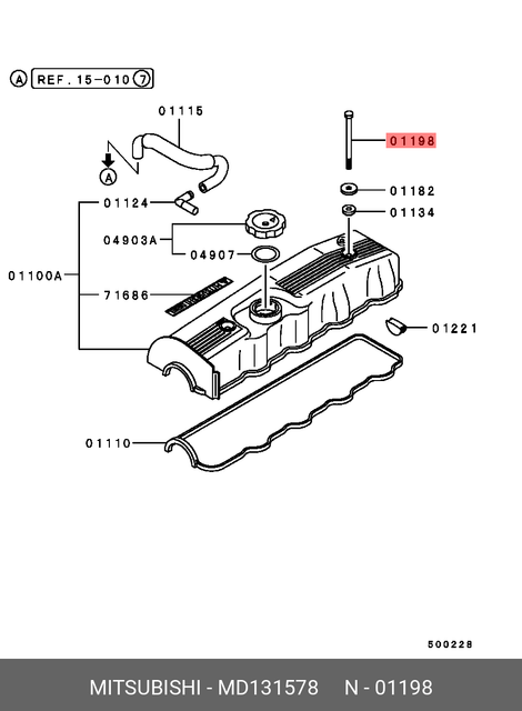 Genuine OE Bolt Metal MD131578 For Mitsubishi MD13-1578 online kaufen ...