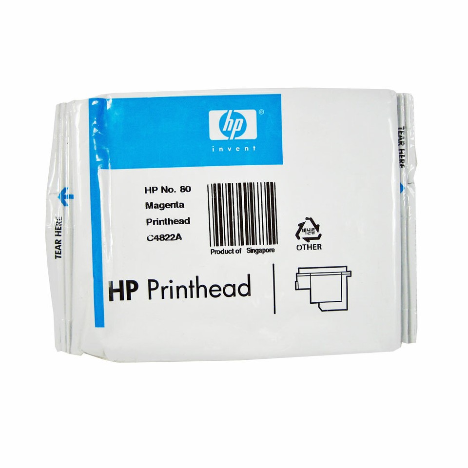 Genuine HP 80 Magenta Printhead ONLY C4822A DesignJet 1050 1055 | eBay
