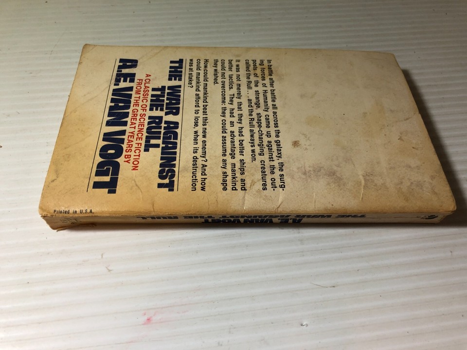 b A E Van Vogt THE WAR AGAINST the RULL Ace Books 1970's | eBay
