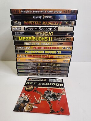 Hunting DVD Lot Of 16- Primos Big Bucks, Primetime Bucks, Mega Bucks ...
