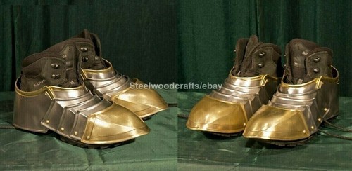 Medieval LOTR Elven Pair Of Sabaton Knight Shoes Armor | eBay