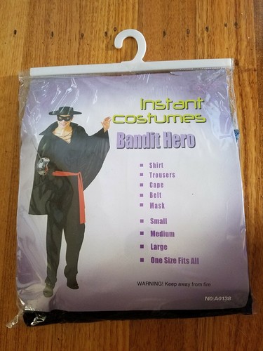 MENS Musketeer Halloween Fancy dress costume Shirt pants cape belt mask ...