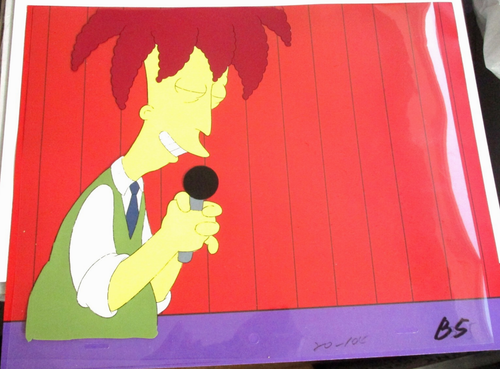 1992 SIMPSONS SIDESHOW BOB FOX ORIGINAL PRODUCTION CEL Walt Disney Bart ...