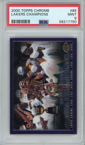 2000 Topps Chrome #85 Lakers Champions PSA 9 | eBay