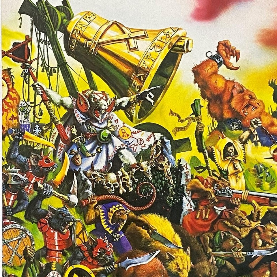 Skaven Screaming Glocke Gerahmt Art Rat Ogre , Loathsome Ratmen, Dave ...