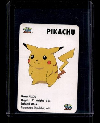 Pokemon Pikachu #25 Pokemon Trading Card Game Mini KFC 1998 Nintendo | eBay