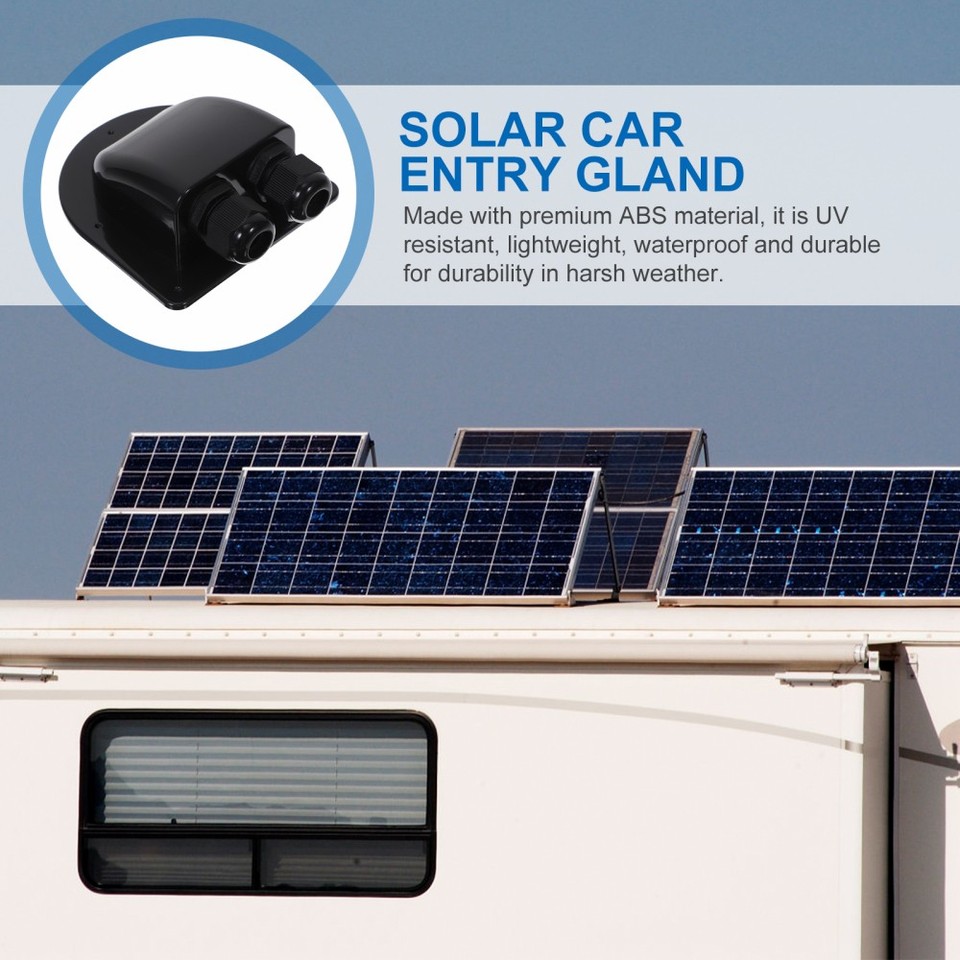 Photovoltaic Junction Box Rv Roof Cable Entry Weatherproof Gland | eBay