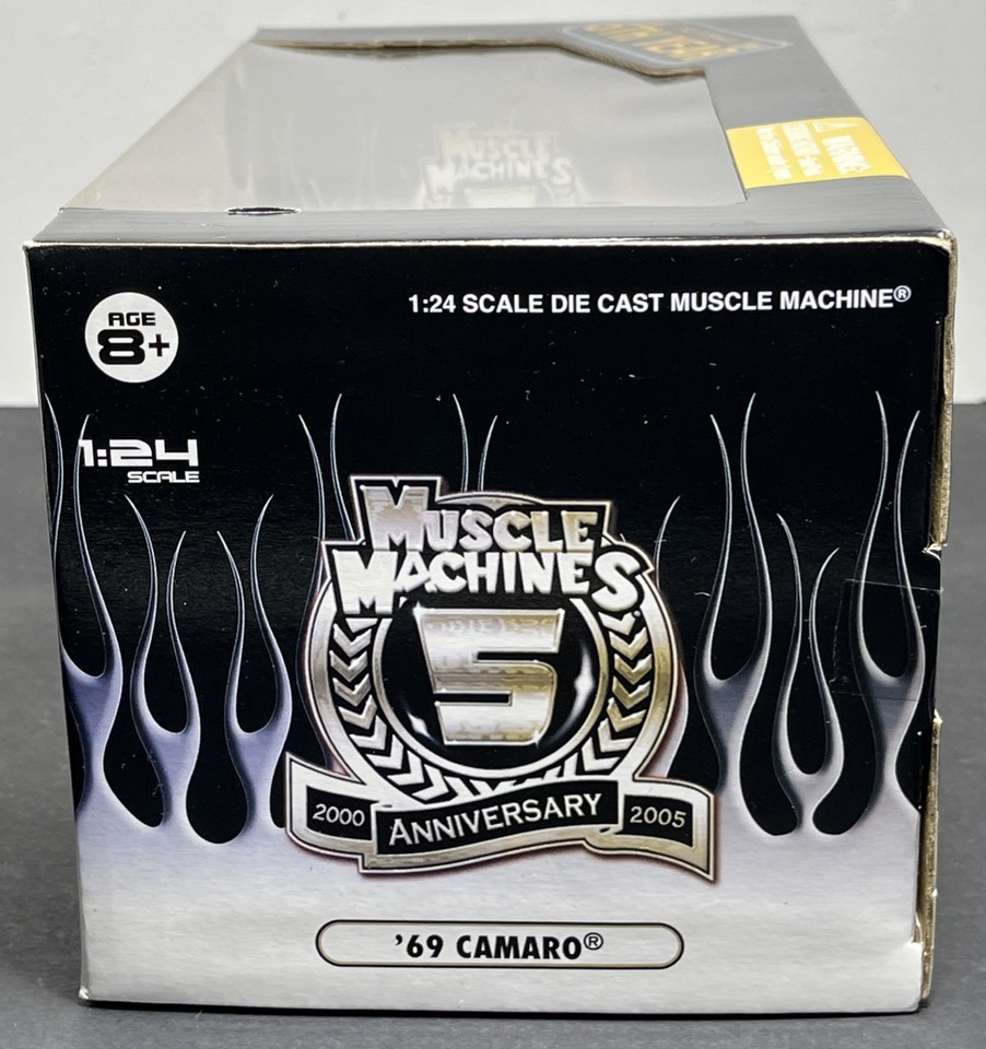 Muscle Machines 5th Anniversary 1969 Camaro Orange 1:24 Diecast 2005 ...