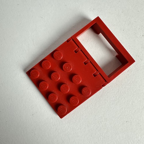 LEGO Vintage Red / Hinge Vehicle Roof 4x4 w/Holder / Part #s 4213 -4214 ...