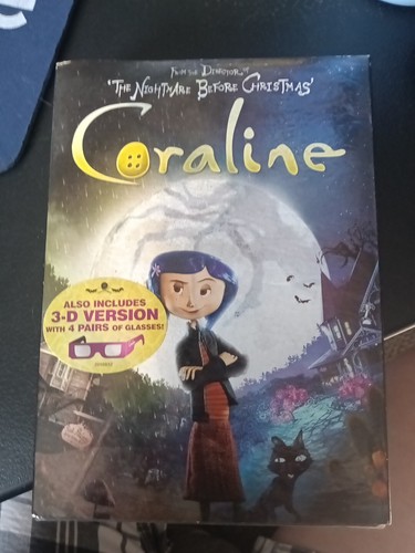 Coraline (DVD, 2009, Includes 3-D version) for sale online | eBay