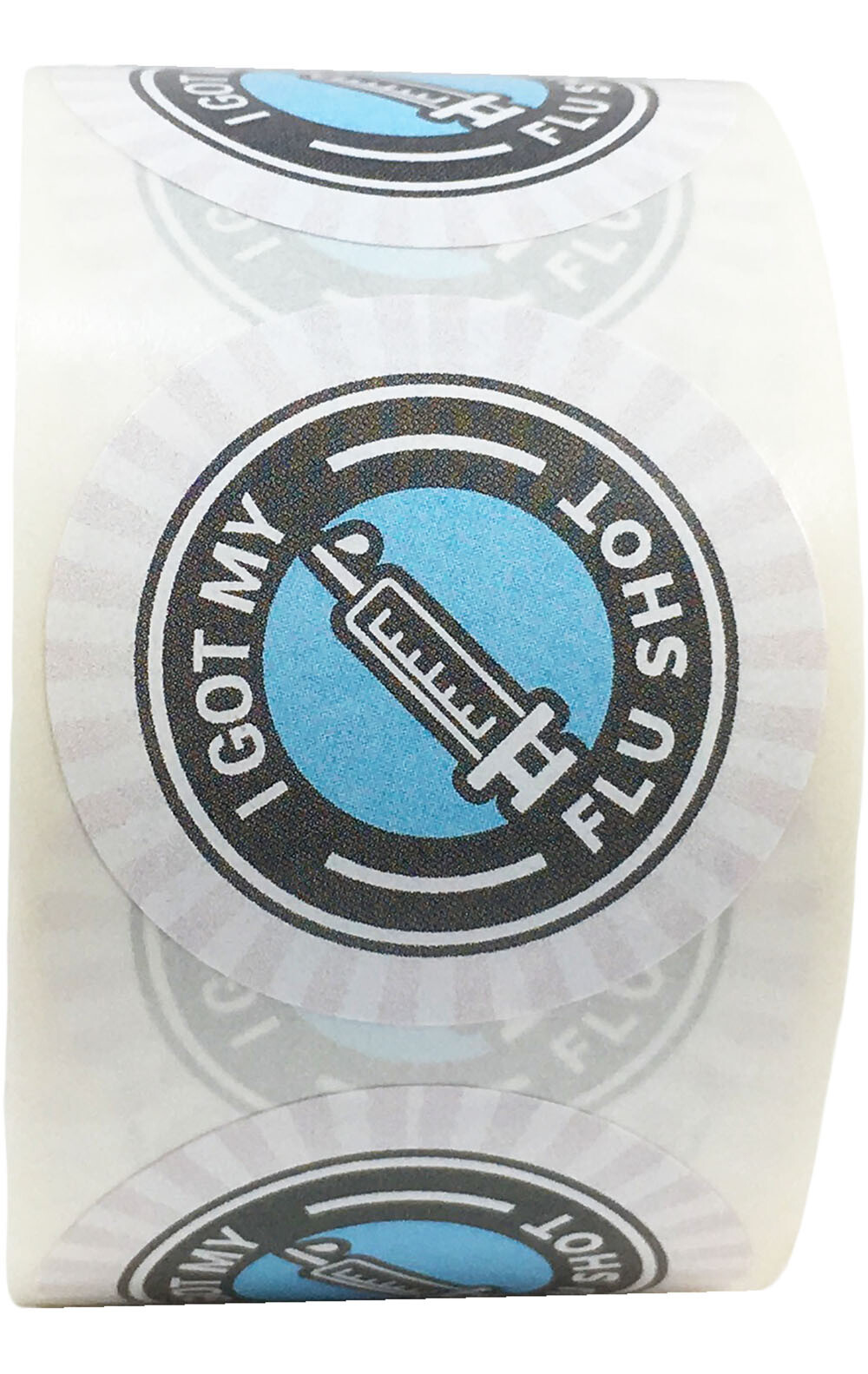 I Got My Flu Shot Circle Stickers, 1.5 Inches Round, 500 Labels on a ...