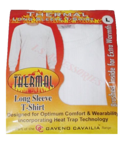 2xNew Men’s Heat Trap Technology Long Sleeve Thermal T- Shirt / Vest 3 ...