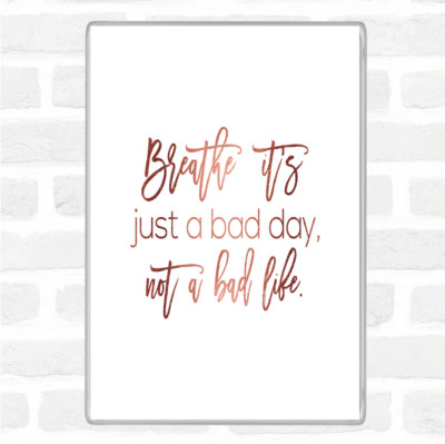Rose Gold Bad Day Quote Jumbo Fridge Magnet | eBay UK