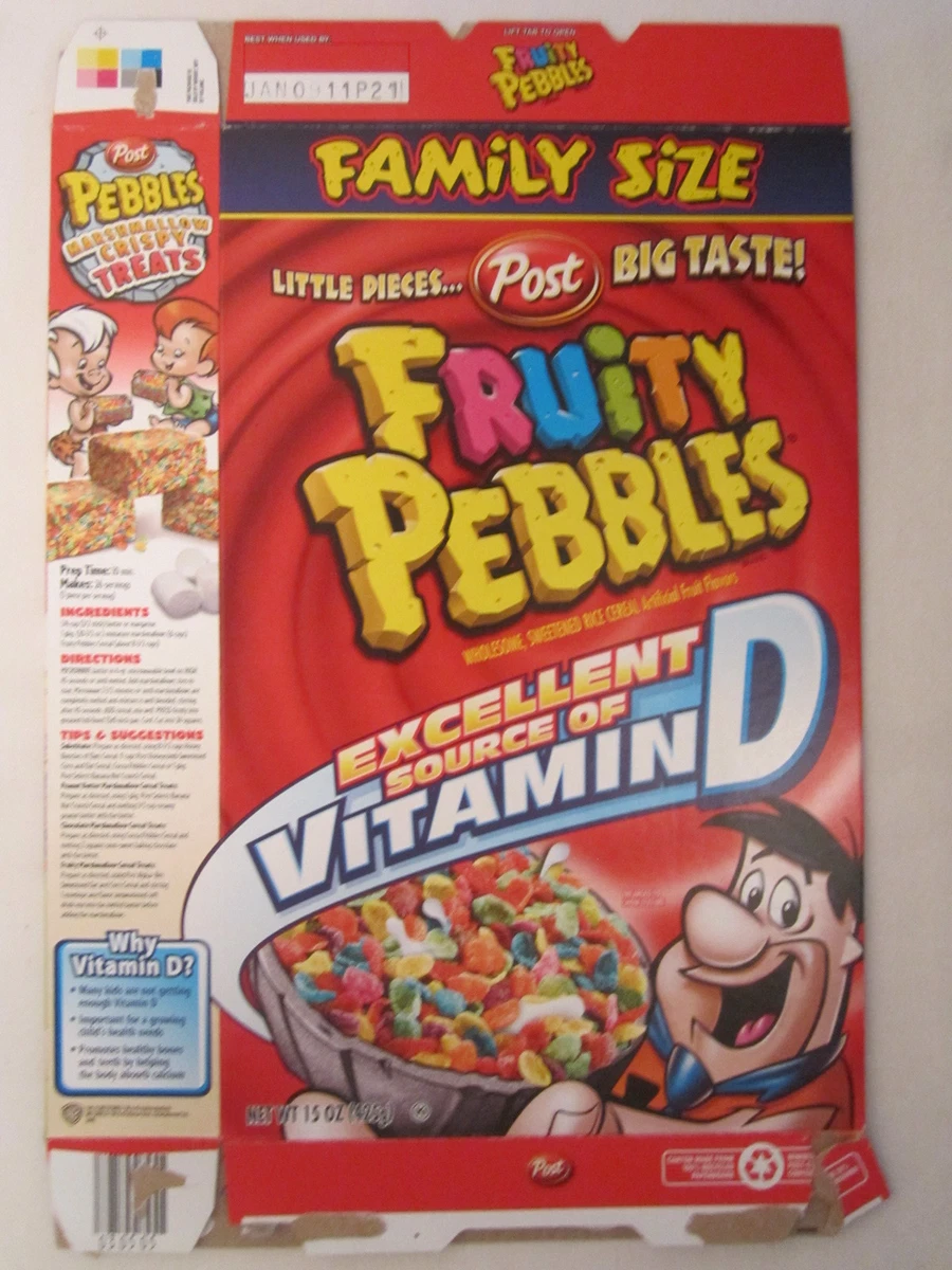 Fruity Pebbles Cereal Box