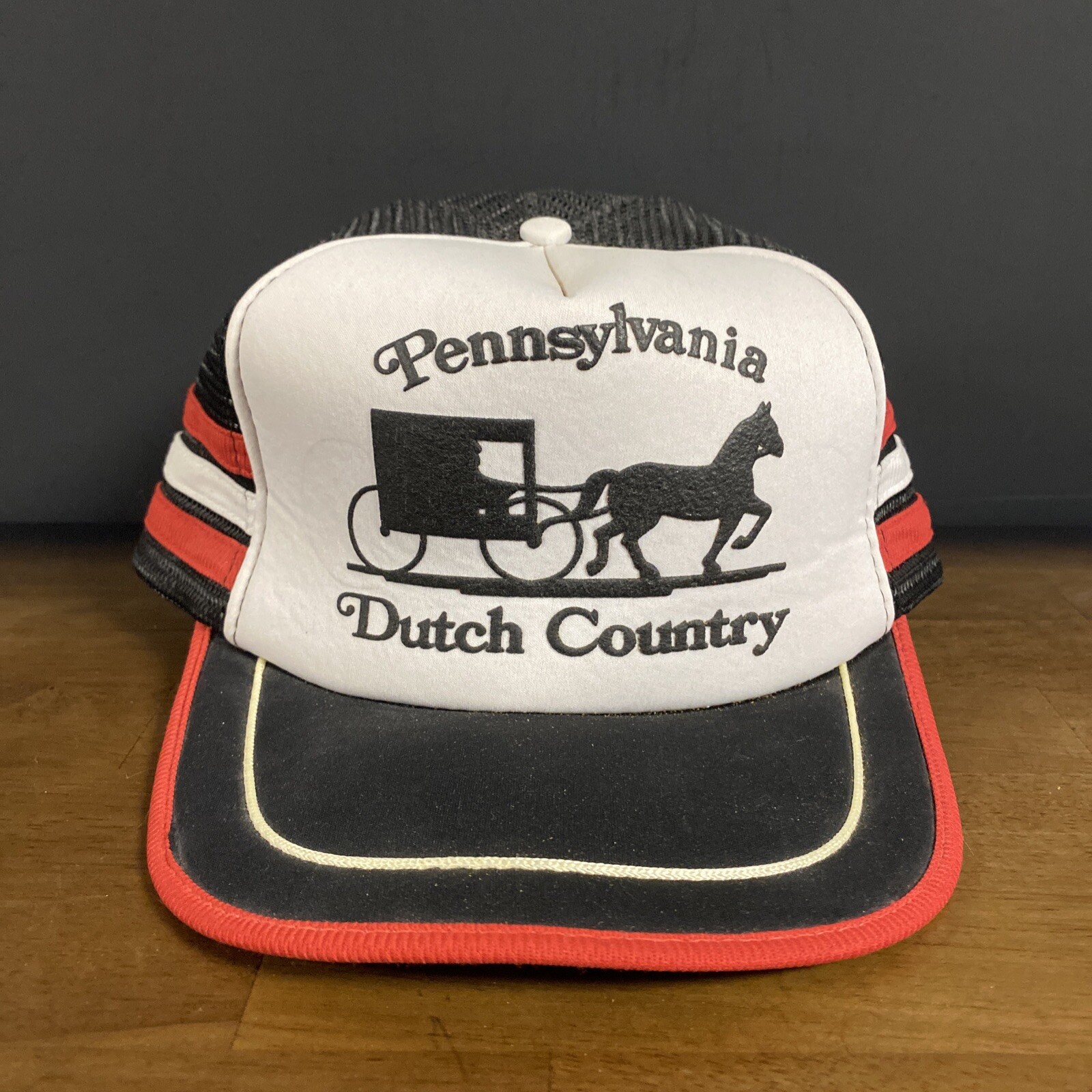 RARE VINTAGE PENNSYLVANIA DUTCH COUNTRY SIDE STRIPE B… - Gem