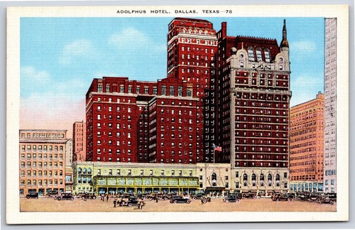 The Adolphus Hotel in Dallas, Texas Commerce Street White Border ...