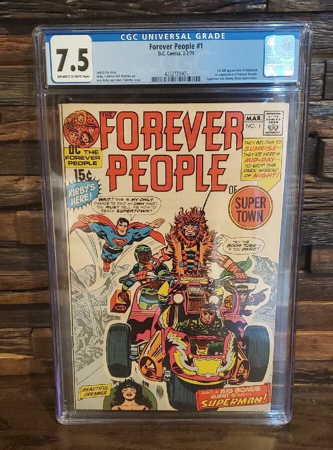 Forever People #1 CGC 7.5 1st Full Appearance of Darkseid & Forever ...