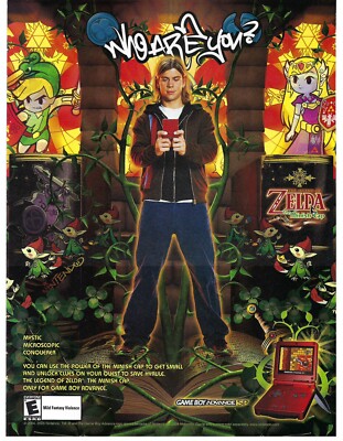 2004 Zelda The Minish Cap GameBoy Advance SP Vintage Magazine Print Ad ...