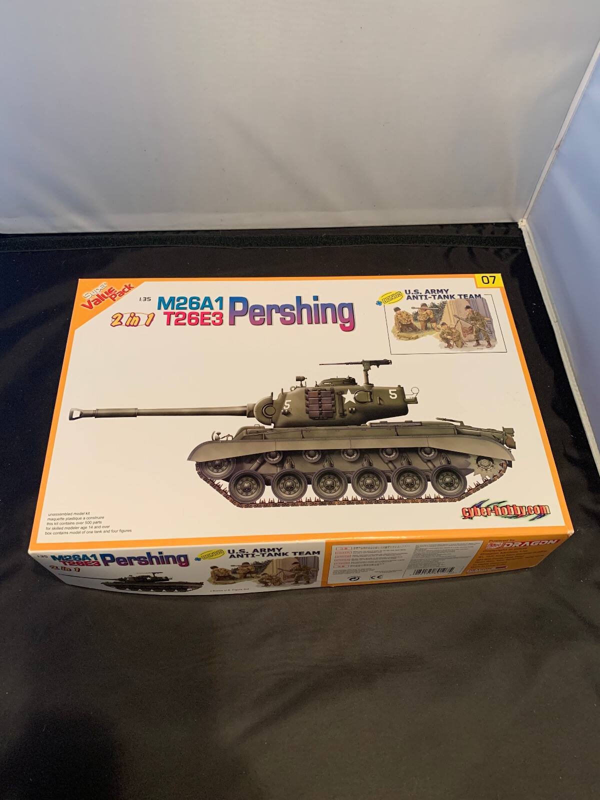 Dragon Pershing M26A1 T26E3 (Bonus US Army Anti-Tank team) Kit# 9107 (1 ...
