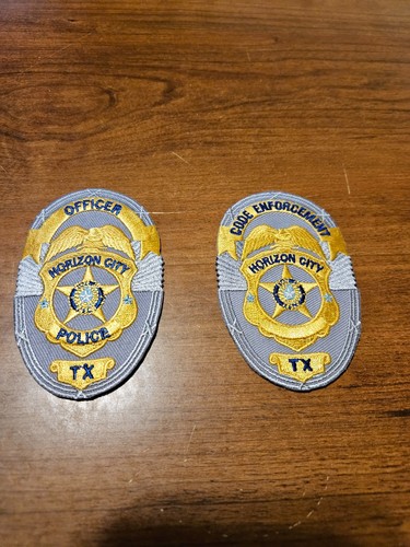Horizon City Police Department Pair of Patches Officer and Code ...