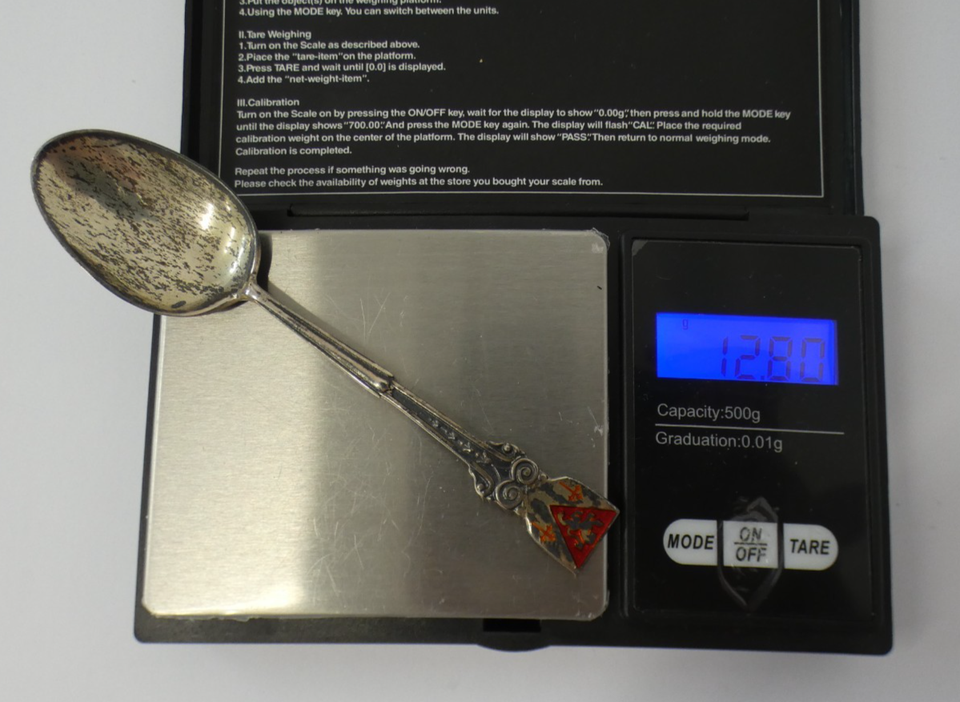 Vintage 1933 Hallmarked Solid Silver Spoon Turner & Simpson Ltd 12 ...