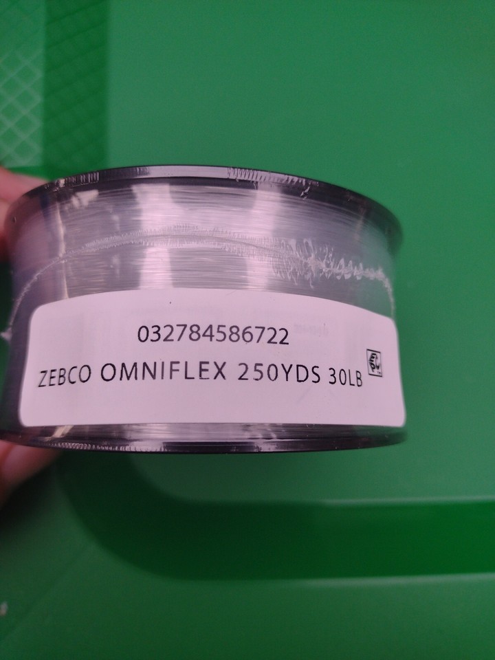 Zebco Omniflex 30Lb Fishing Line Clear 250 Yards Monofilament High ...