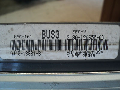 02 Ford Escape, Tribute 3.0L ECM ECU Engine Computer 2L8A-12A650-AD | eBay