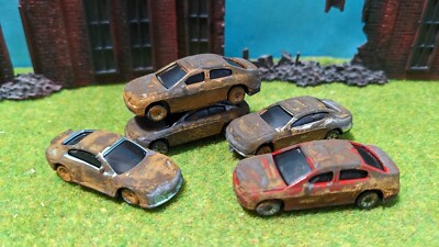 5 Pieces RUSTY Model Cars for 1:100 Model Railway Gauge TT | eBay