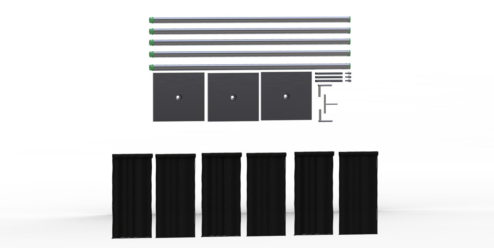 QUICK BACKDROP KIT 8 FT TALL x 10 FT - 50 FT WIDE PIPE WITH DRAPE ...