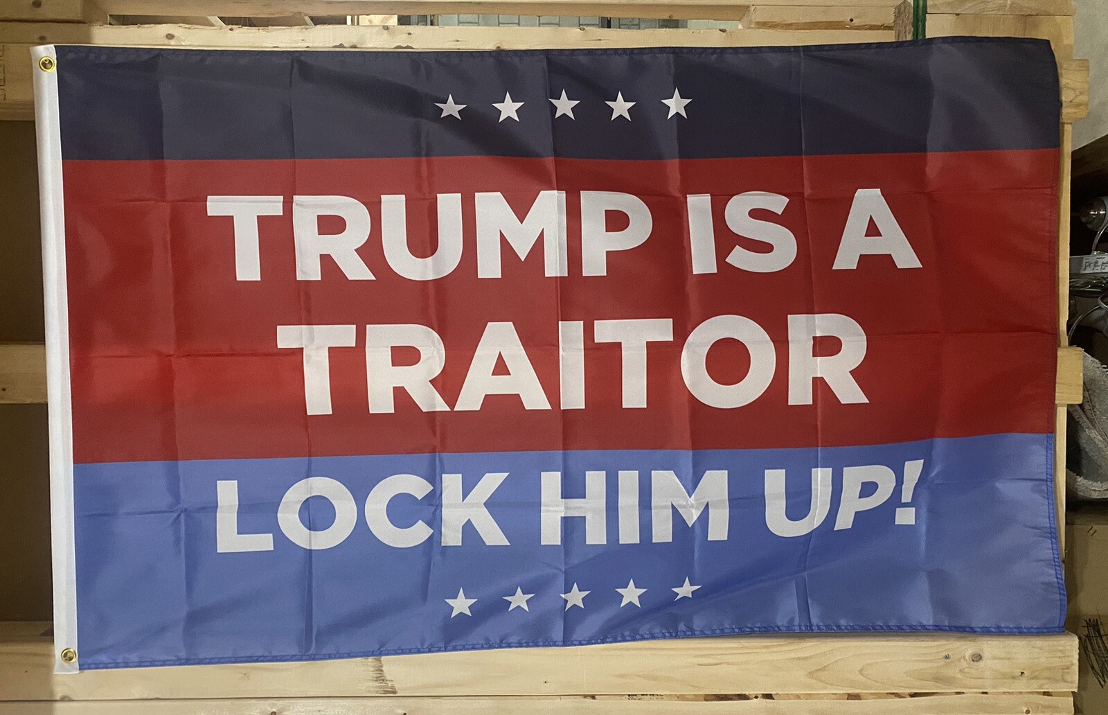 Donald Trump For Prison Traitor Flag FREE SHIP Democrat Liberal USA ...