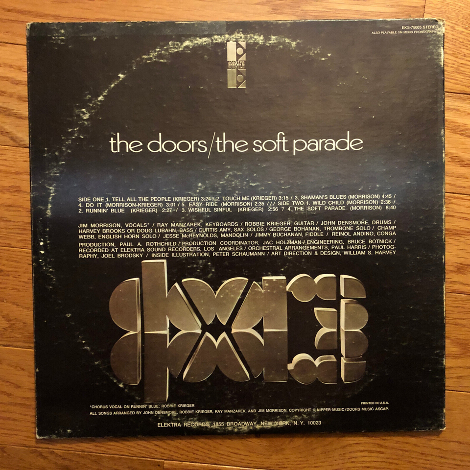 The Doors - The Soft Parade LP Elektra EKS-75005 1969 Pressing Red ...