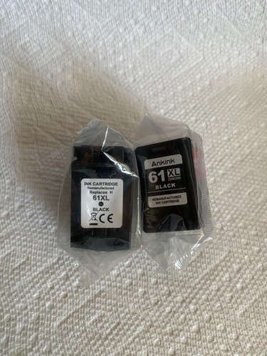 61 XL Black Ink Cartridges for HP ENVY 4500 4501 4502 4504 5530 twin ...