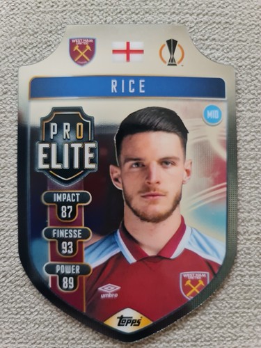 Topps Match Attax 2021/22 Chrome Pro Elite Shield Declan Rice SH9 | eBay UK