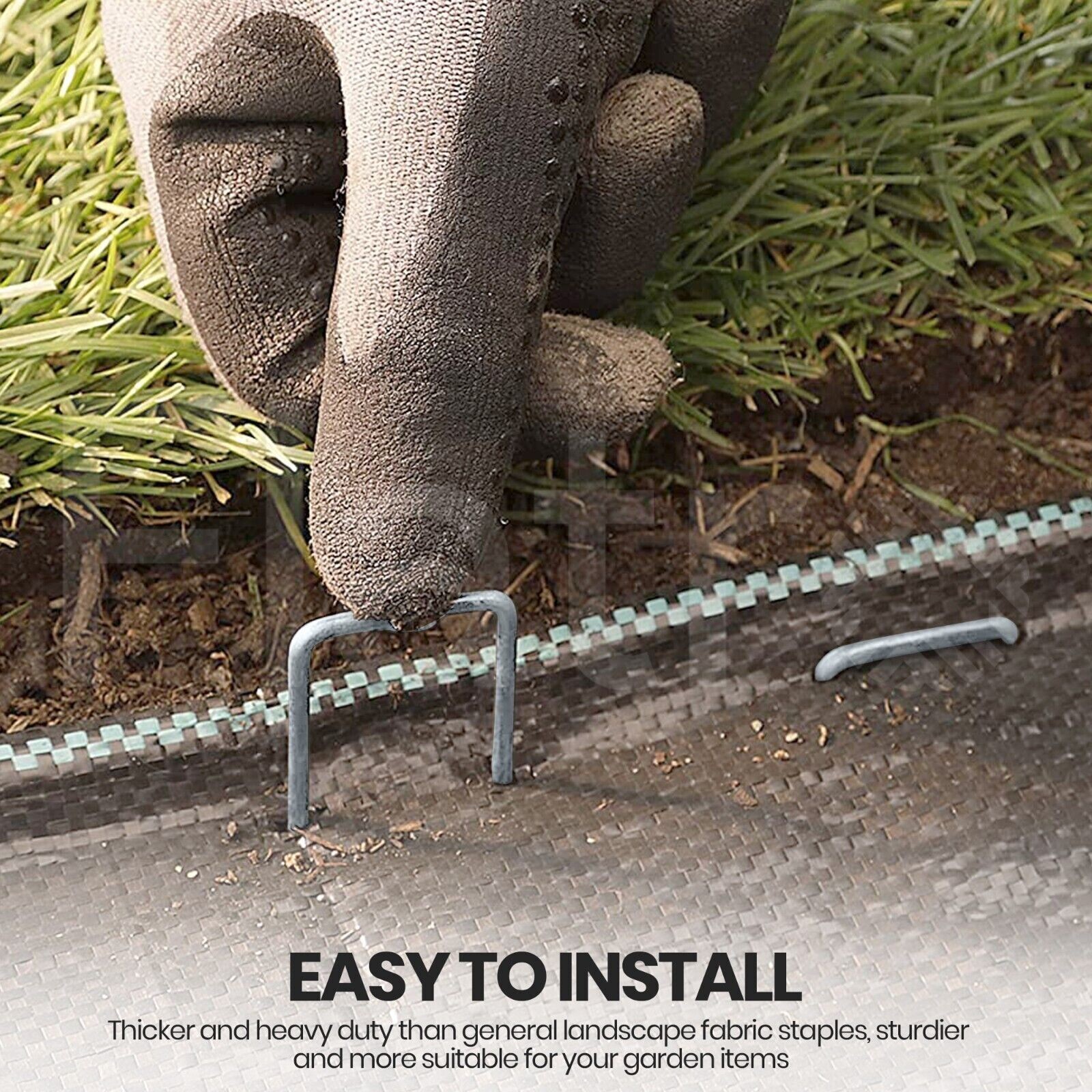 Turf Pin U Shaped Tent Pegs Galvanised Securing Ground Staple’s Garden ...