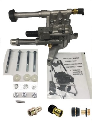 Troy-Bilt PRESSURE WASHER PUMP REAR HOSES REVERSE MOUNT + QUICK CONNECT ...