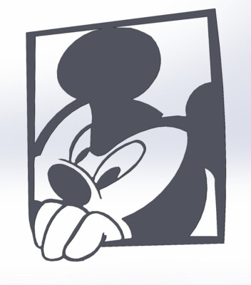 20 DXF File CNC g-code Ind Laser Plasma Router Disney Mickey Mouse Nr ...