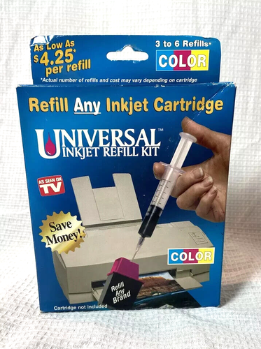 Universal Printer Inkjet Refill Kit Color Cartridge Injector Syringe ...