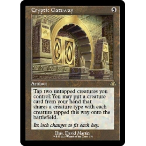 CRYPTIC GATEWAY (RETRO FRAME) X4 Dominaria Remastered Magic MTG MINT ...
