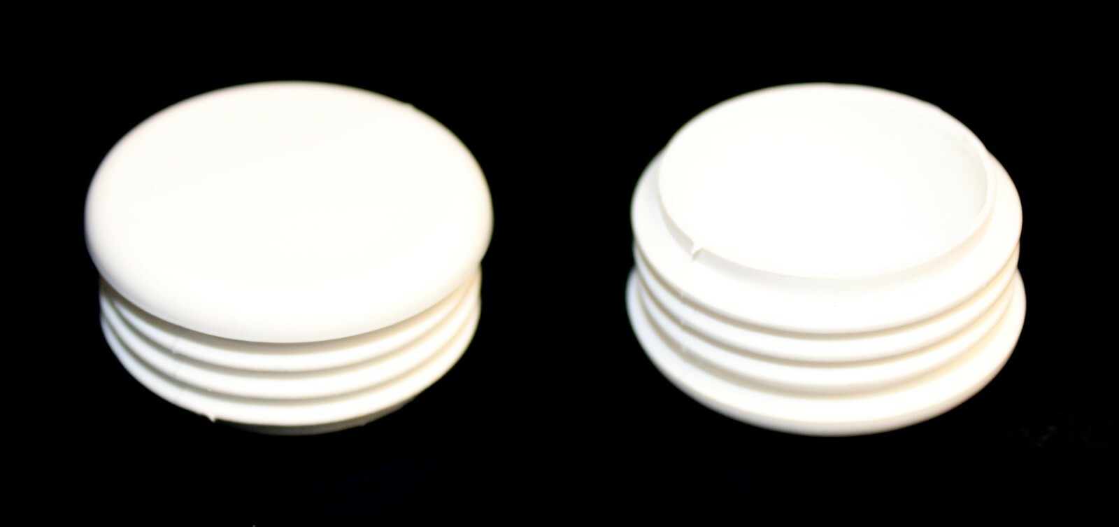 White 1.5" Round Tubing Plastic Hole Plug End Cap, 1.5 Inch OD Tube ...